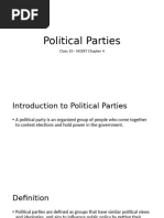 Class 10 Civics Chapter 4 Notes - Political Parties Free PDF | PDF ...