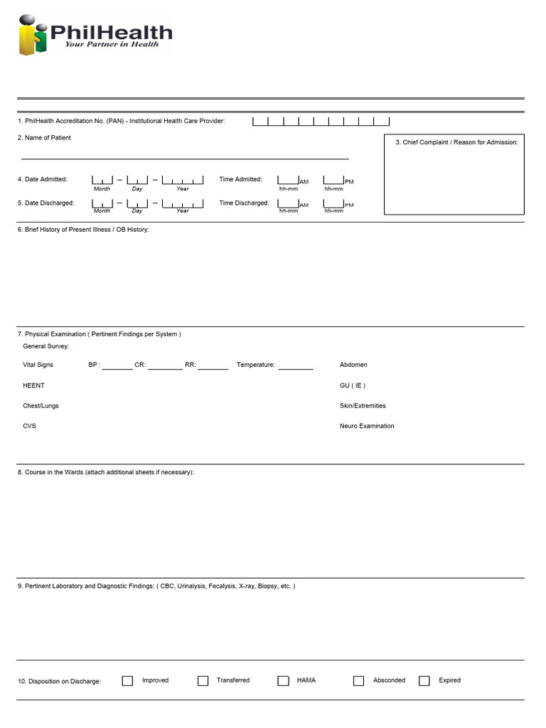PhilHealth ClaimForm3 | PDF