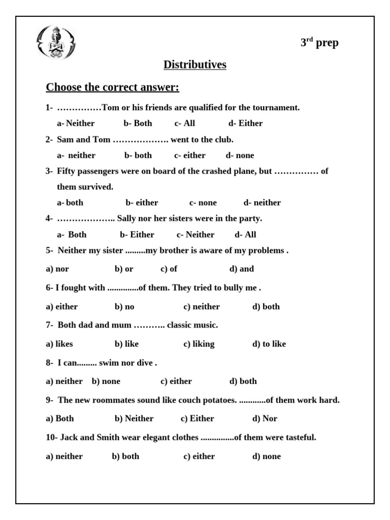 grammar - distributives | PDF