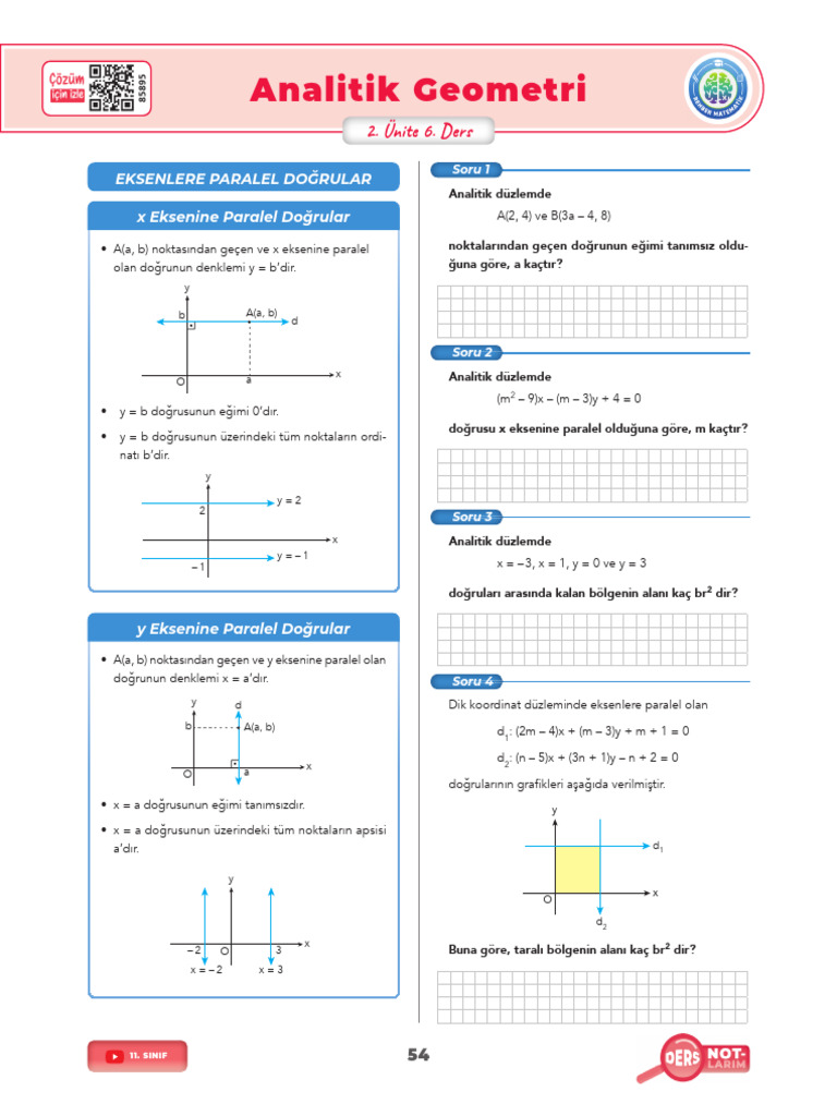 RehberMatematik - 11.analitik Geometri - 6 Ders | PDF