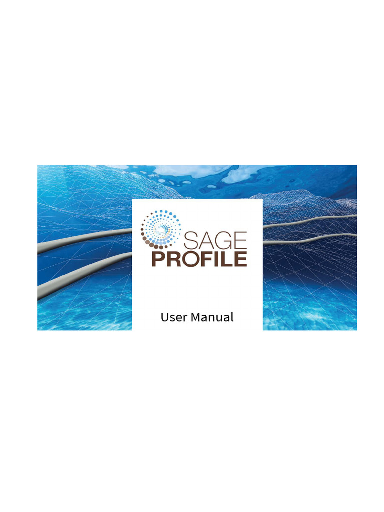 Sage profile User Manual | PDF | Computer File | Contour Line
