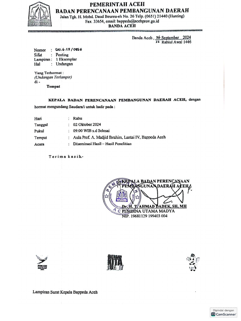 Und. Diseminasi TGL 02 Okt | PDF