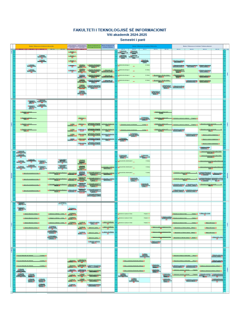 Orari Master 4 | PDF