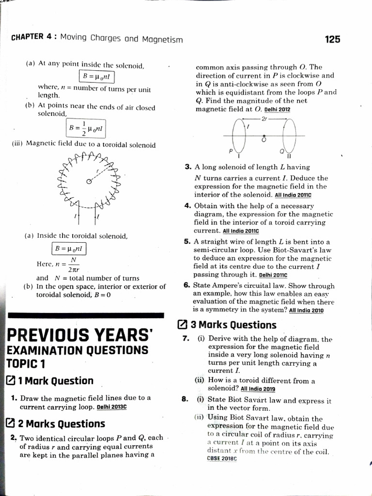 Magnetic Fields in Solenoids and Toroids | PDF | Magnetic Field ...