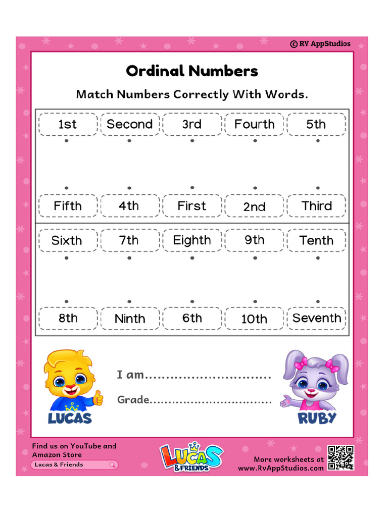 419 Ordinal Numbers Ordinal Numbers 1 To 10 | PDF