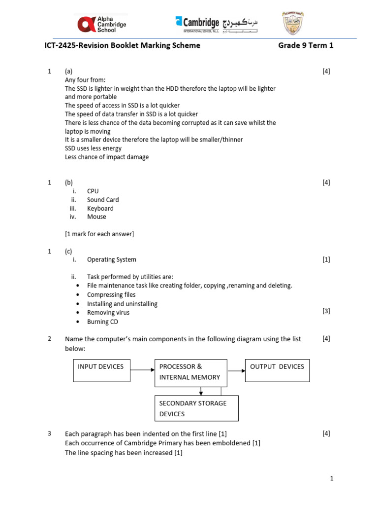 Ict-2425-T1-Y9-Revision Material-Ms | PDF | Graphical User Interfaces | Computer Data Storage