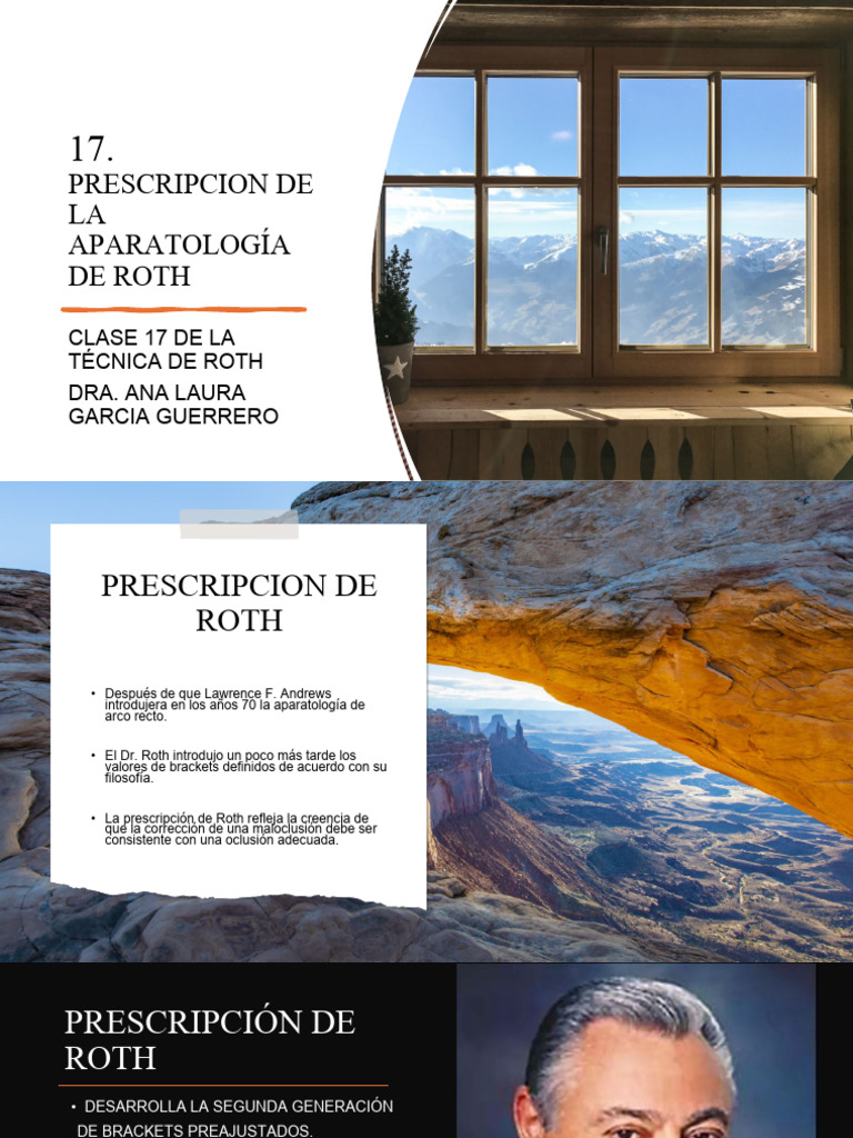 Prescripción de Aparatología Roth | PDF | Ortodoncia | Odontología