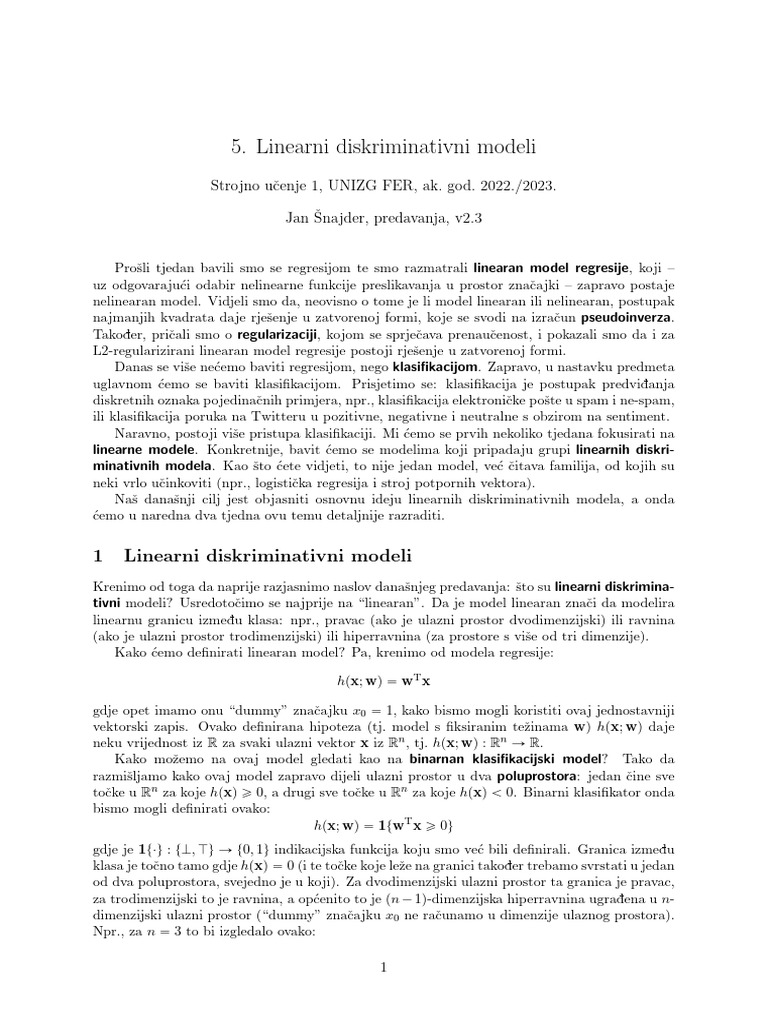 SU1-2022-P05-LinearniDiskriminativniModeli | PDF