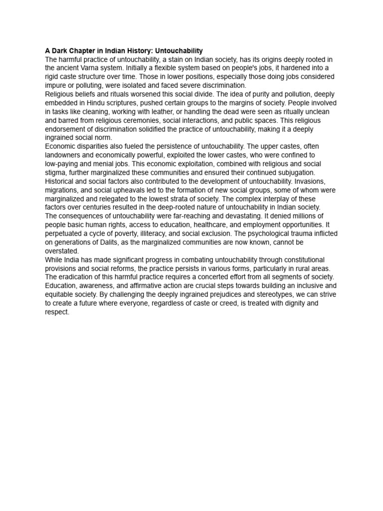 Understanding Untouchability in India | PDF | Caste | Social Exclusion