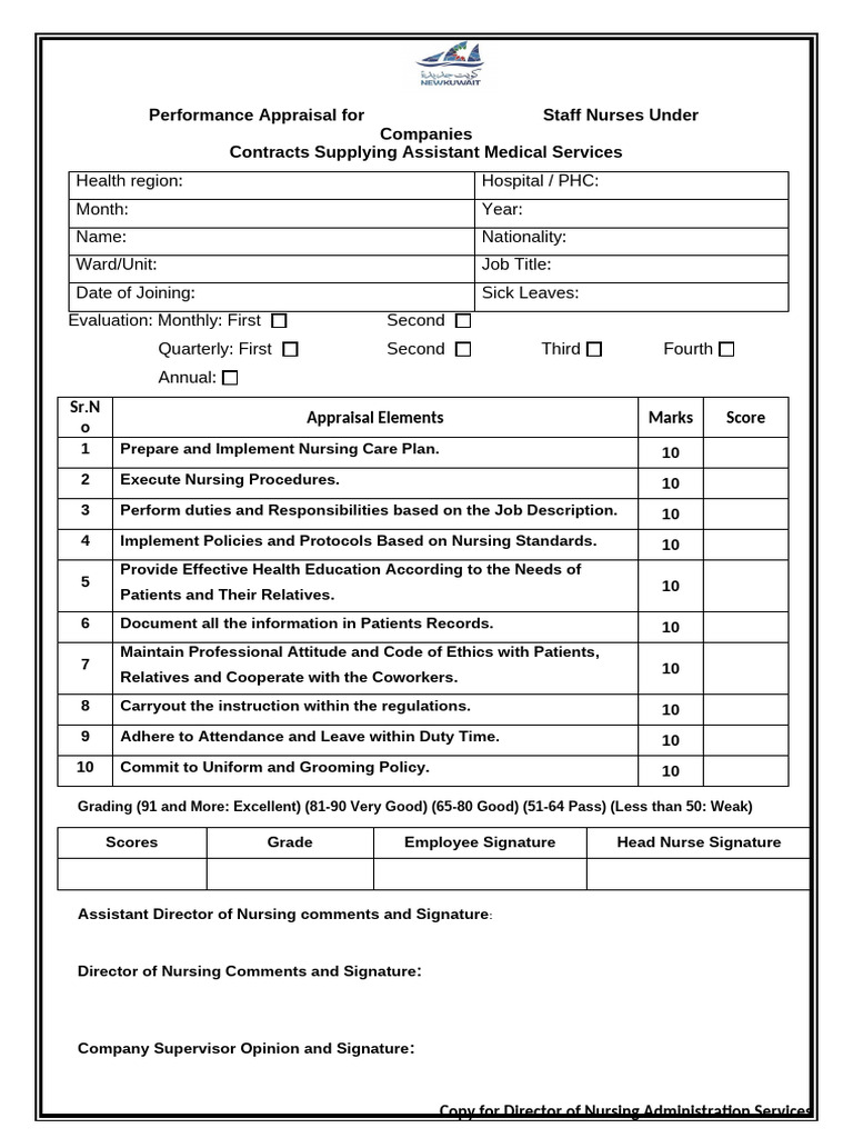 Company Evaluation Format Correction | PDF
