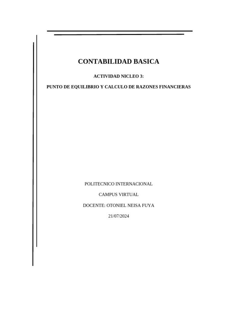 Actividad Nucleo 3.1 | PDF