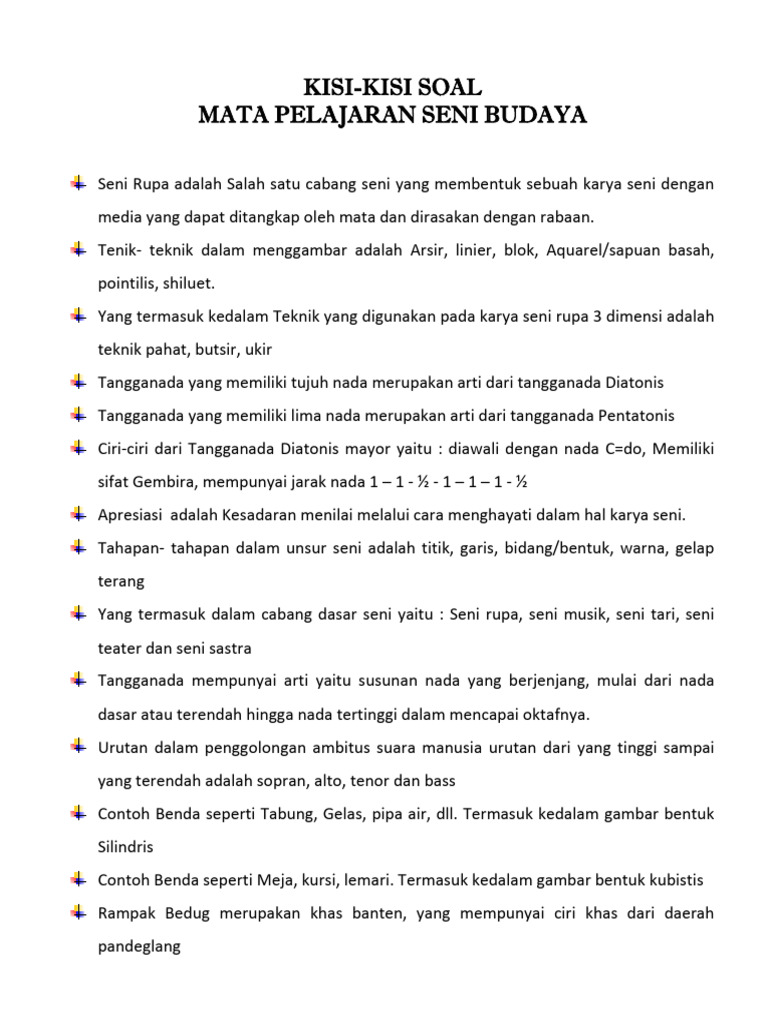 Kisi Kisi Sas 20242025 | PDF