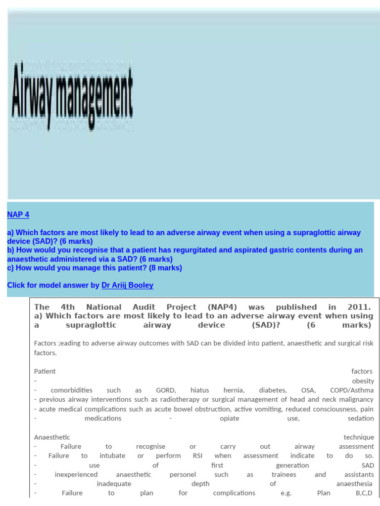 Airway | PDF | Larynx | Anesthesia