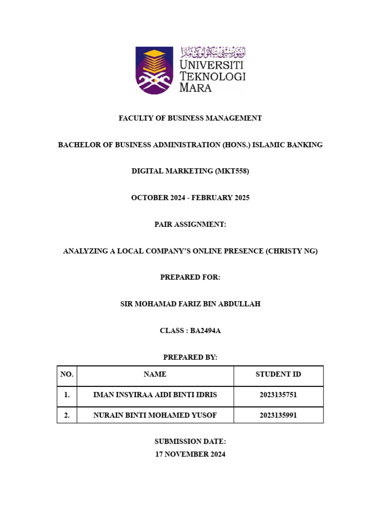 Mkt558 Pair Assignment (Nurain & Iman) | PDF | Brand | Market Segmentation