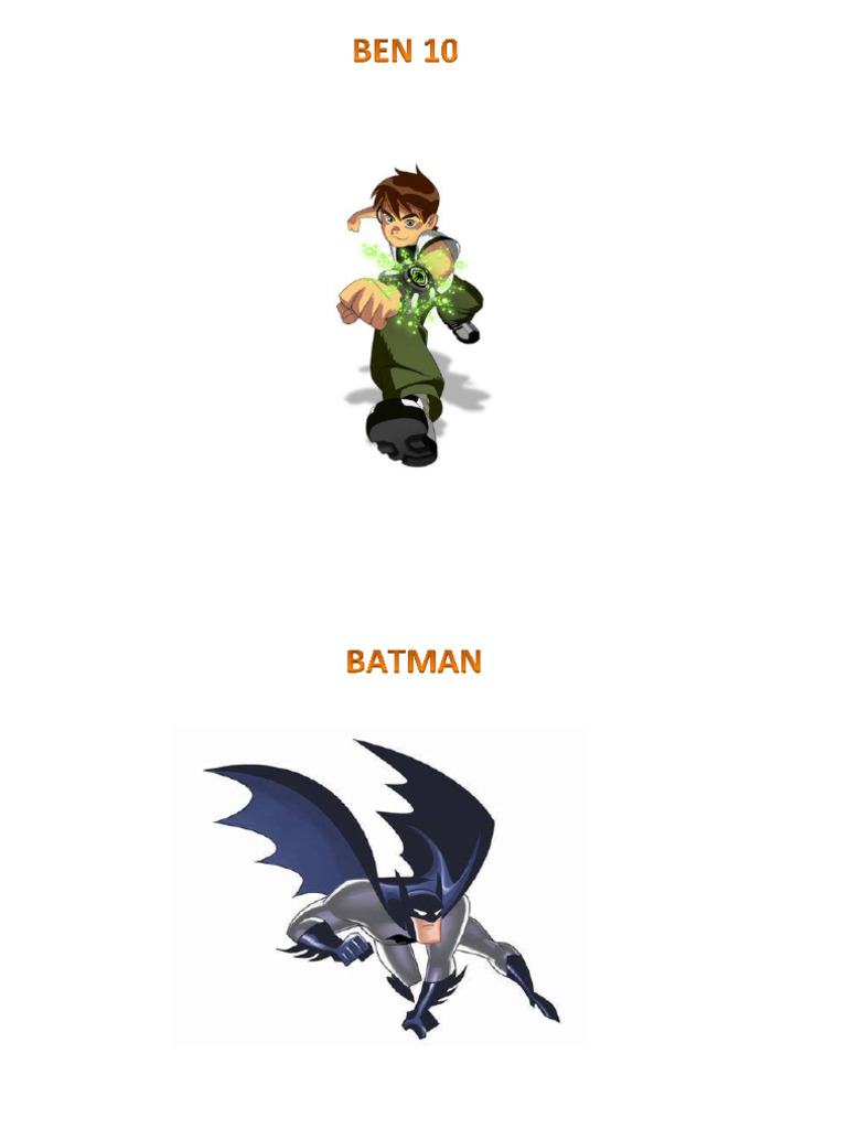 Cartoon Characters | PDF