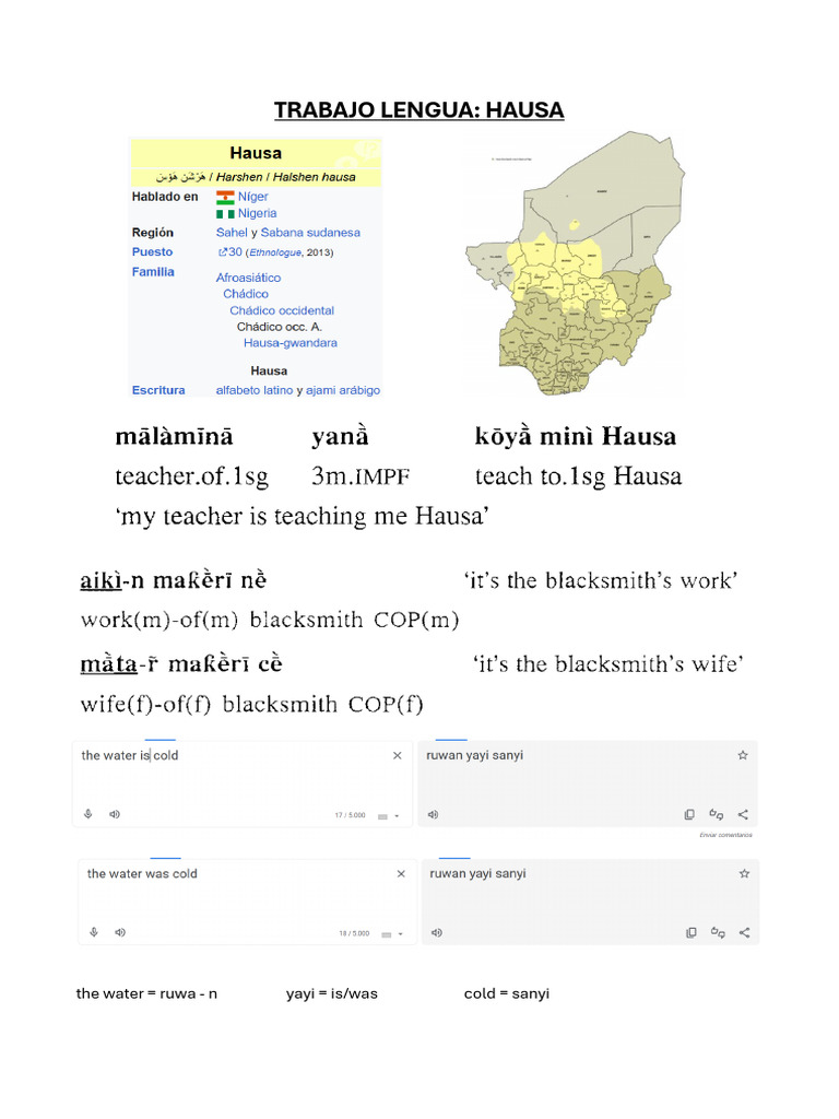 Ficha Hausa | PDF