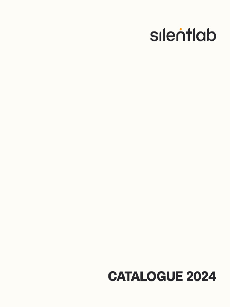 Silent Lab Catalogue 2024 | PDF | Wall | Door