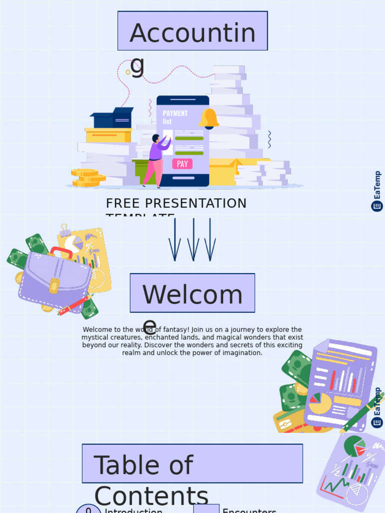 Accounting PPT Template by EaTemp | PDF | Magician (Fantasy) | Dragon