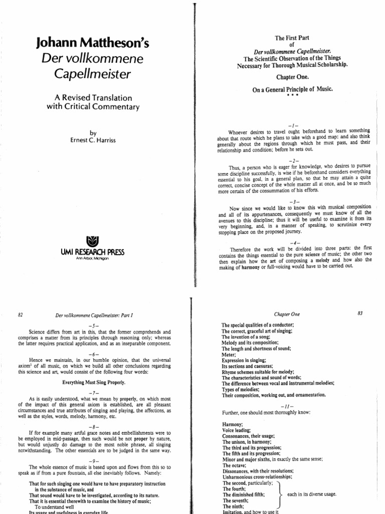 Mattheson | PDF