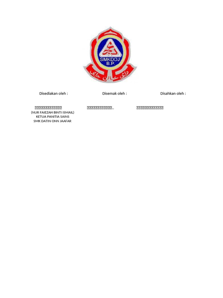 Muka Depan RPT Portrait | PDF