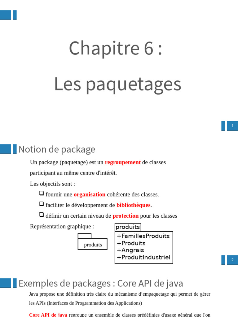 chap6 | PDF | Java (Langage de programmation) | Développement de logiciel