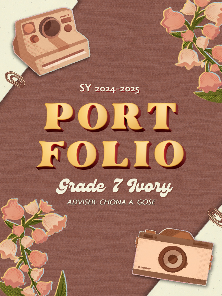 Green Vintage Photography Portfolio Cover A4 Document | PDF