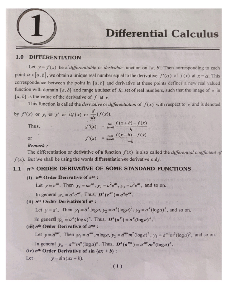 Differential Calculus | PDF
