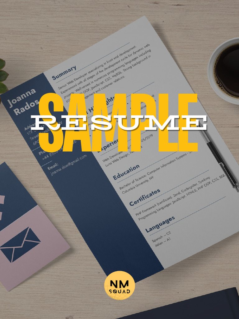 Sample Resume PDF | PDF | Internet Of Things | Web Development