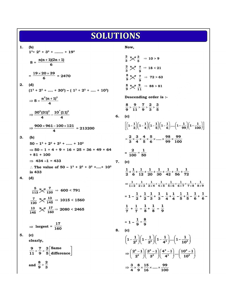 Simplification (REVISION BATCH) - 1 | PDF