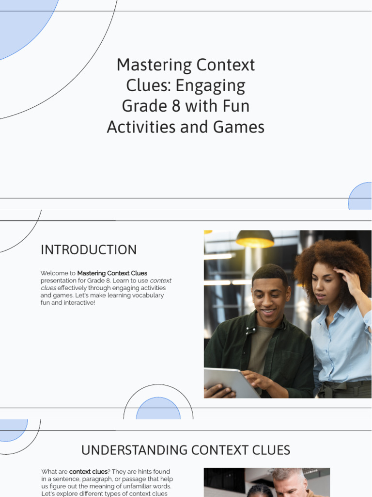 Master Context Clues with Fun Games | PDF | Cognitive Psychology | Human Communication