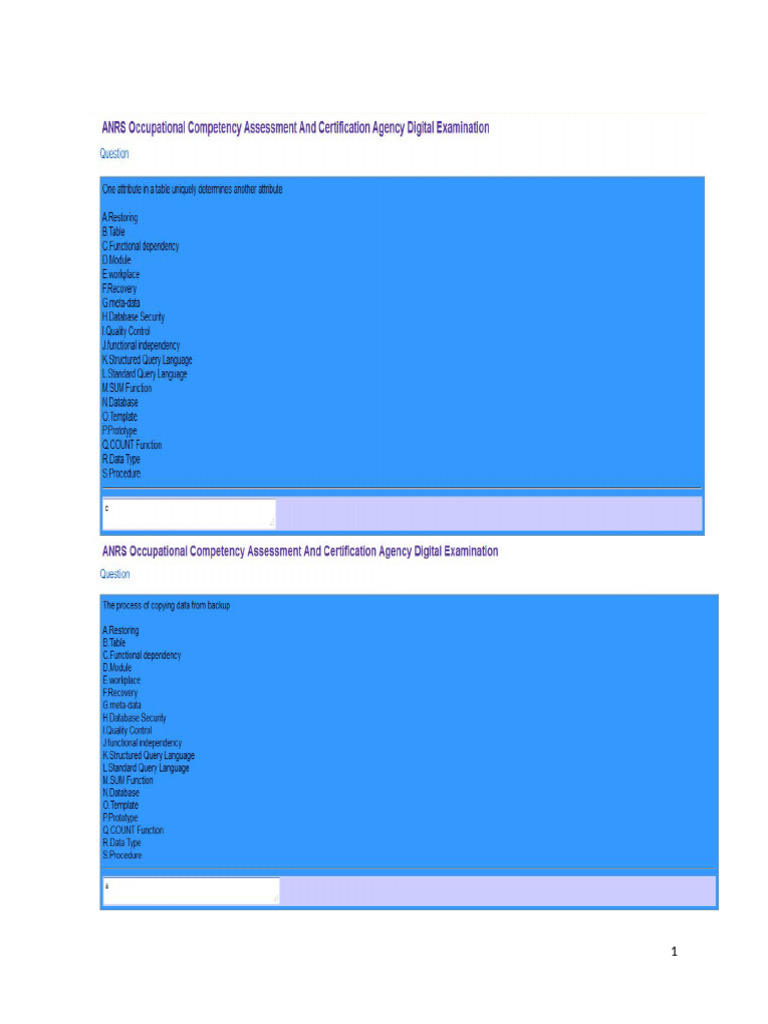 Database Administration Round I And Iii Pdf