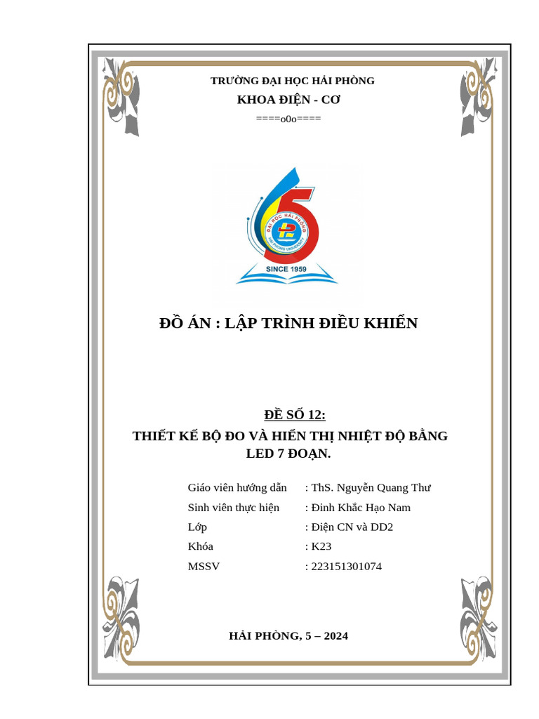 DinhKhacHaoNam De12 DienCNDD2-K23 | PDF