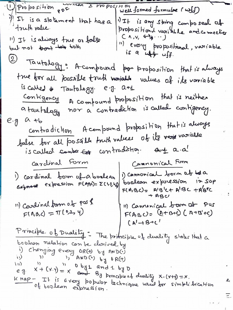 Boolean and Proposition | PDF