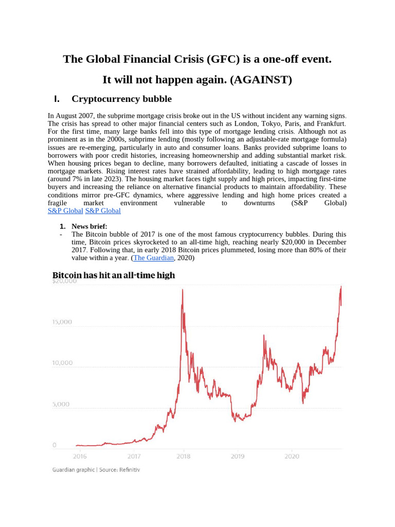 Causes of the Global Financial Crisis | PDF | Shadow Banking System | Banks