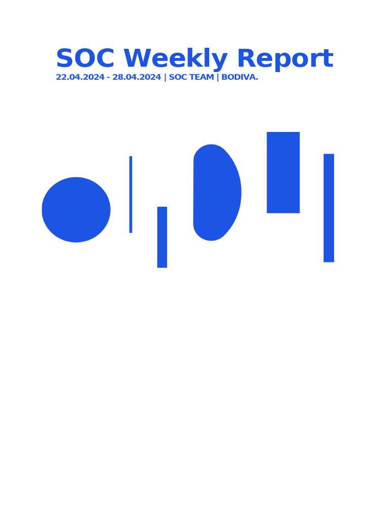 SOC_Weekly_Report_BODIVA_22th_28th_April | PDF | Security | Computer ...