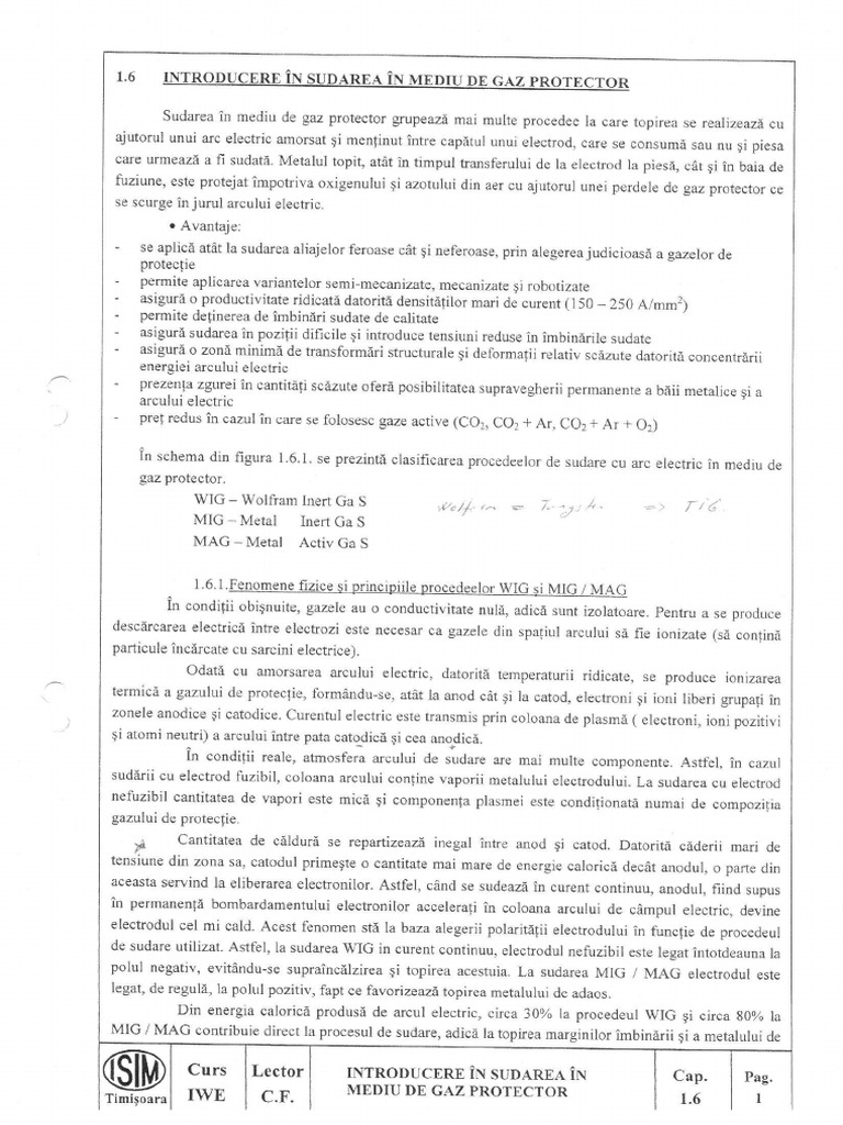 c1 - 06 Introducere in Sudarea in Mediu de Gaz Protector | PDF