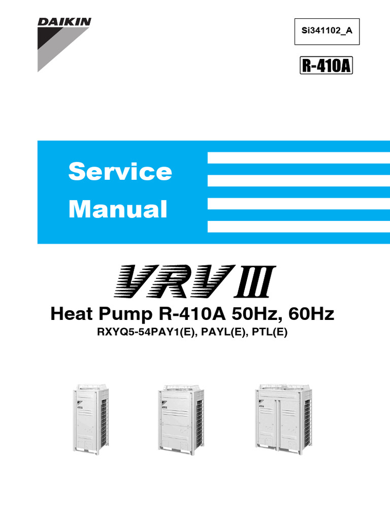VRV III Si | PDF | Thermostat | Electrical Connector
