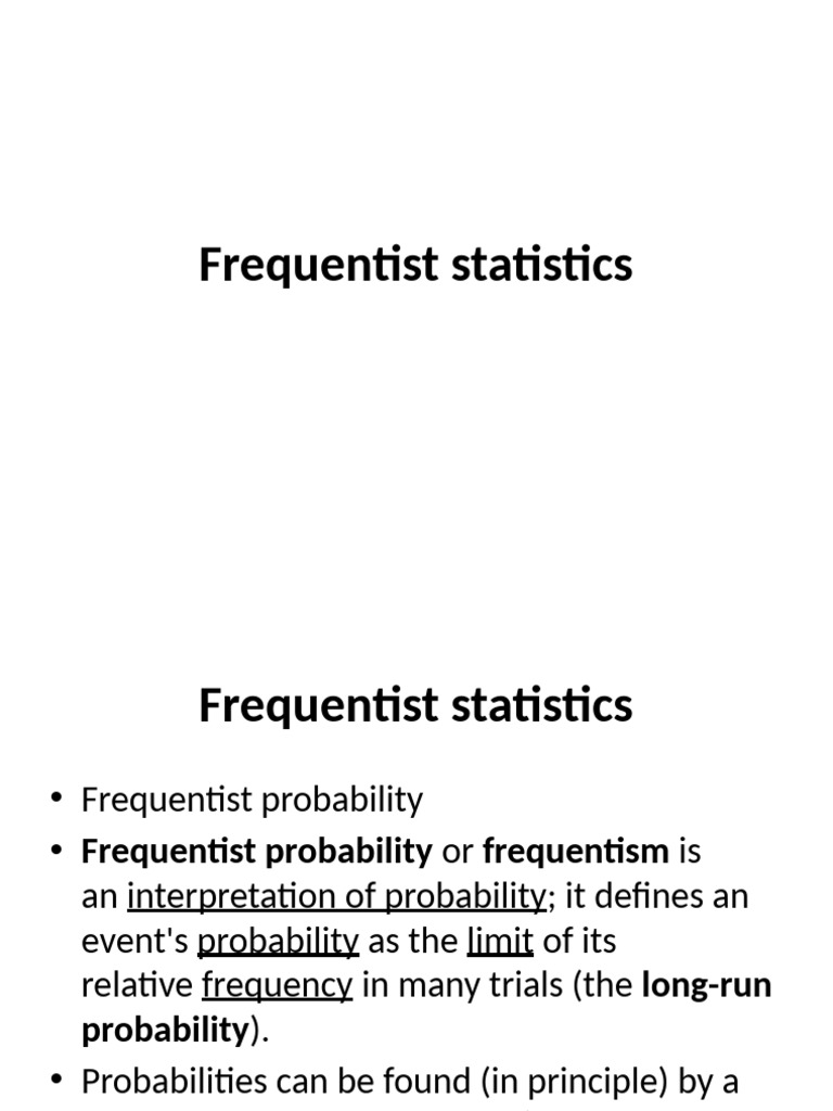Frequentist_statistics | PDF | P Value | Bayesian Inference