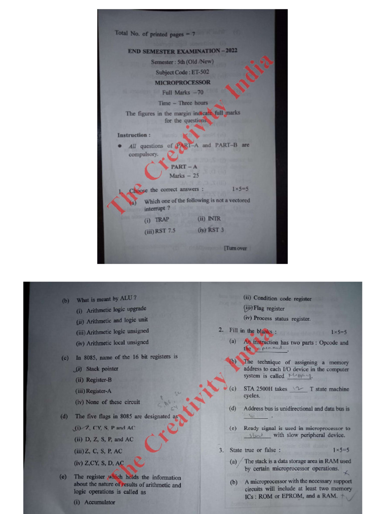 MICROPROCESSOR 2022 | PDF