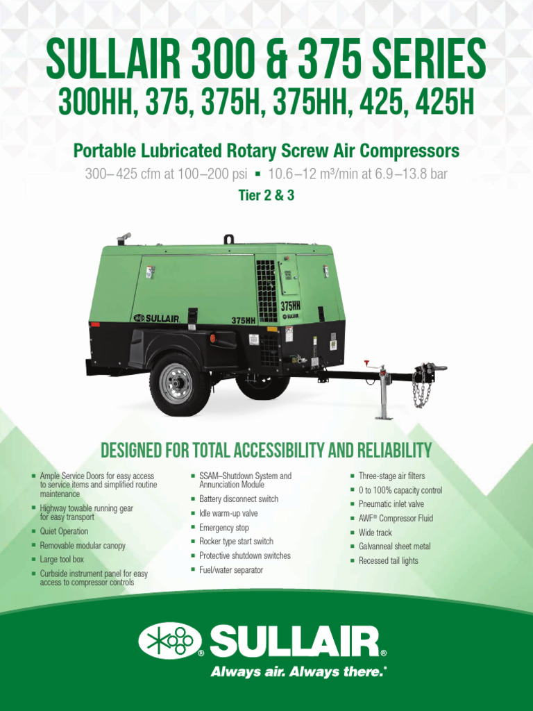 LIT Sullair 375 Family T2 and T3 Flyer - PAP300375T2T3201901-3 - EN | PDF | Vehicle Technology ...