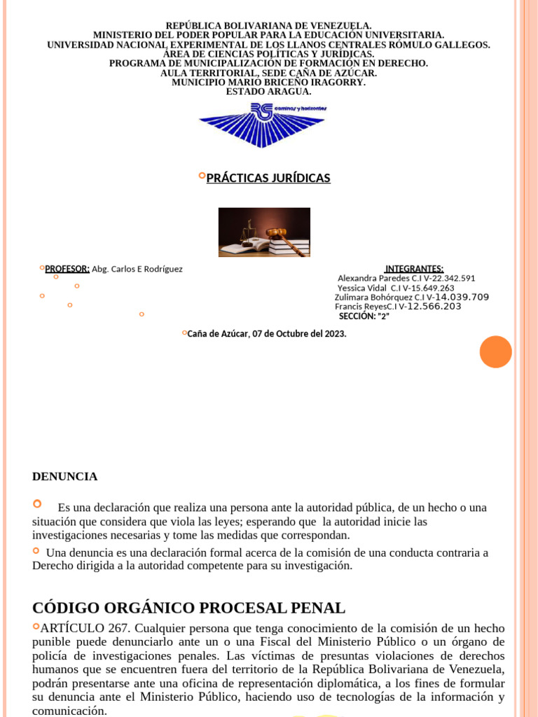 Diapositivas Practicas Juridicas Arregladas | PDF | Queja | Fiscal