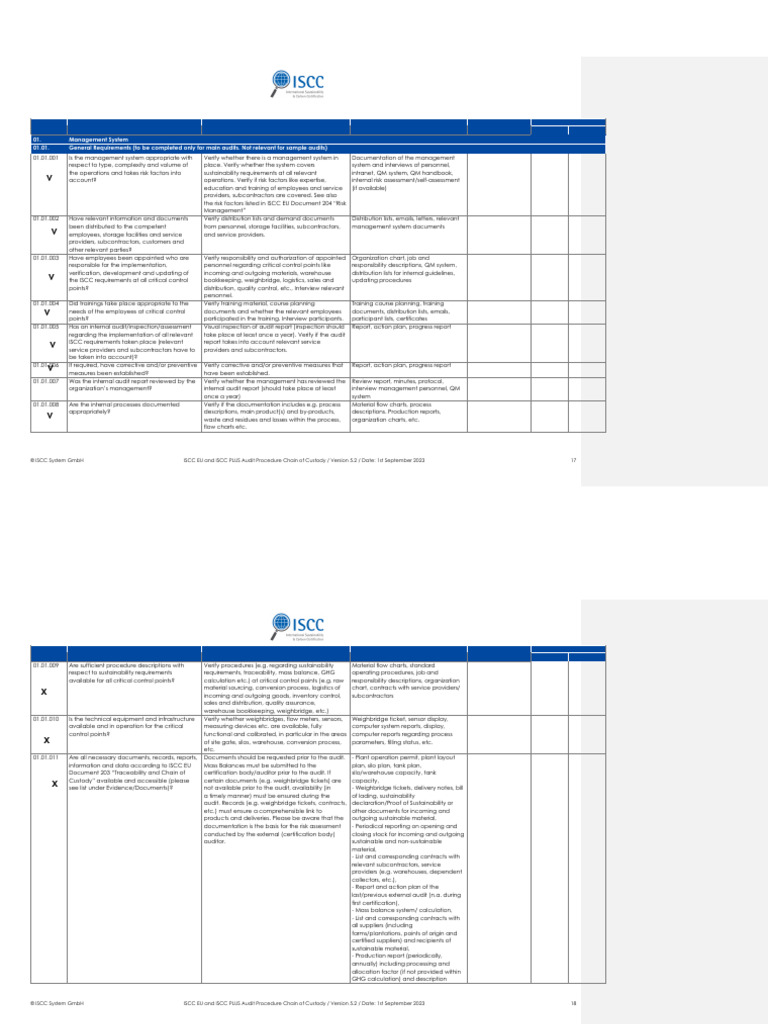 ISCC EU PLUS Procedure Chain-of-Custody v5.2 Sep2023 | PDF | Audit ...