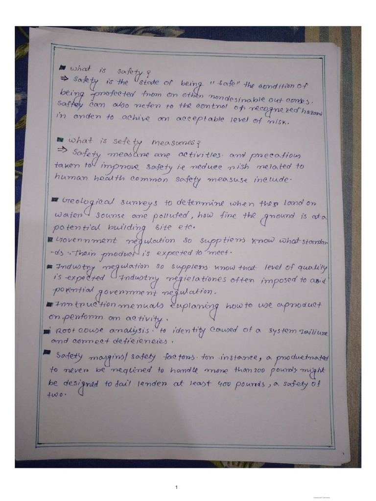 Safety Project | PDF