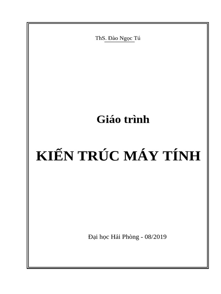 Giao Trinh Kien Truc May Tinh | PDF