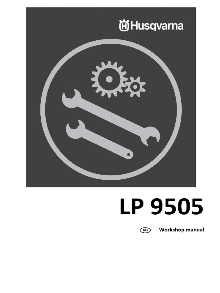 Manual de Serviço - Compactador Utilitário - Husqvarna - LP 9505 - En ...