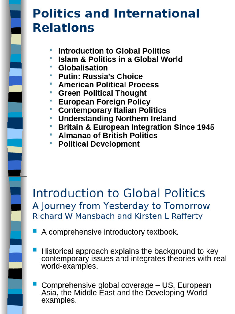 Politics and International Relations | PDF | Globalization | Political ...