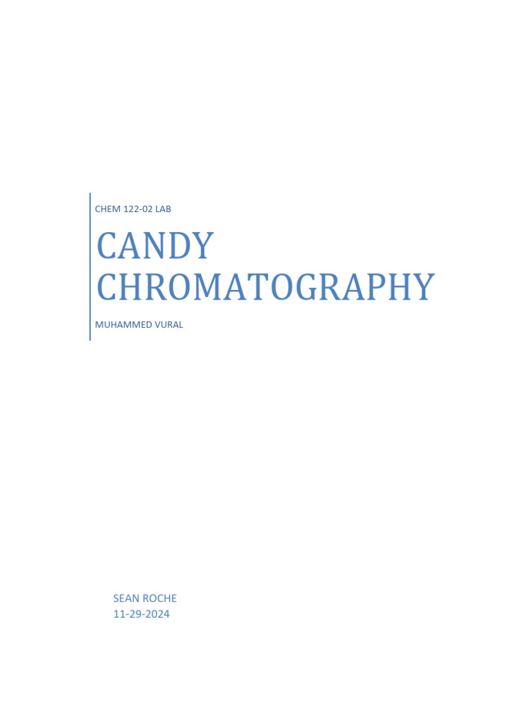 chemistry lab | PDF | Chromatography | Solvent