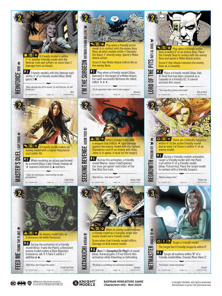 OBJECTIVE CHARACTERS v02 WEB | PDF | Warner Bros. | Dc Comics