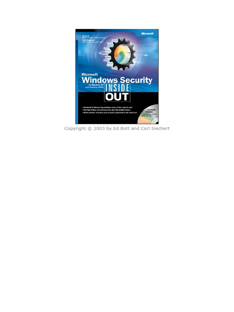 Microsoft Windows Security Inside Out For Windows XP and - Ed Bott and ...