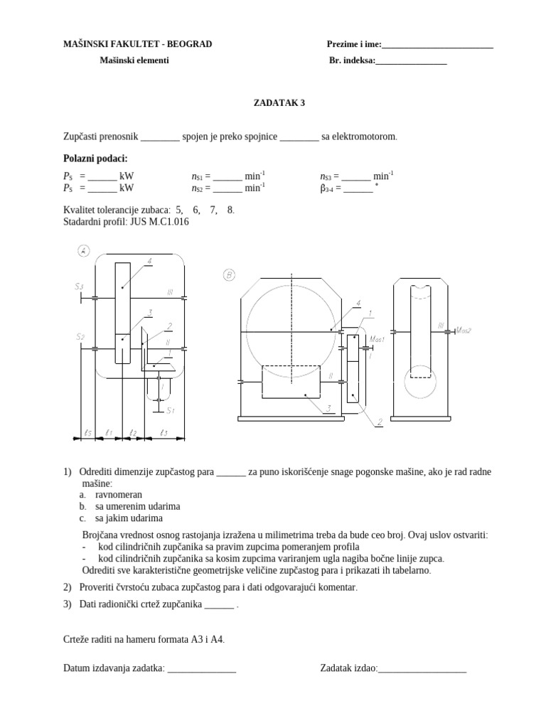 Formular za III graficki | PDF